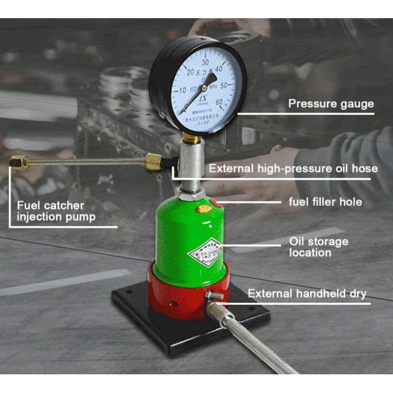Jual Diesel Injector Nozzle Pressure Tester Car Traktor Diesel Injeksi ...