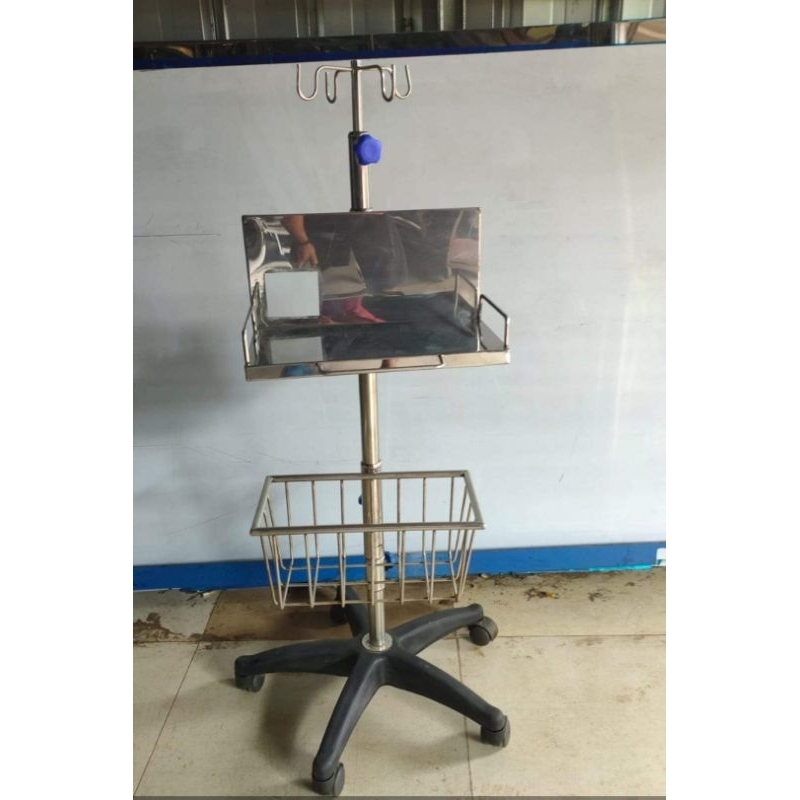 Jual Tiang Infus Monitor Trolley Monitor Stainless Steel | Shopee Indonesia