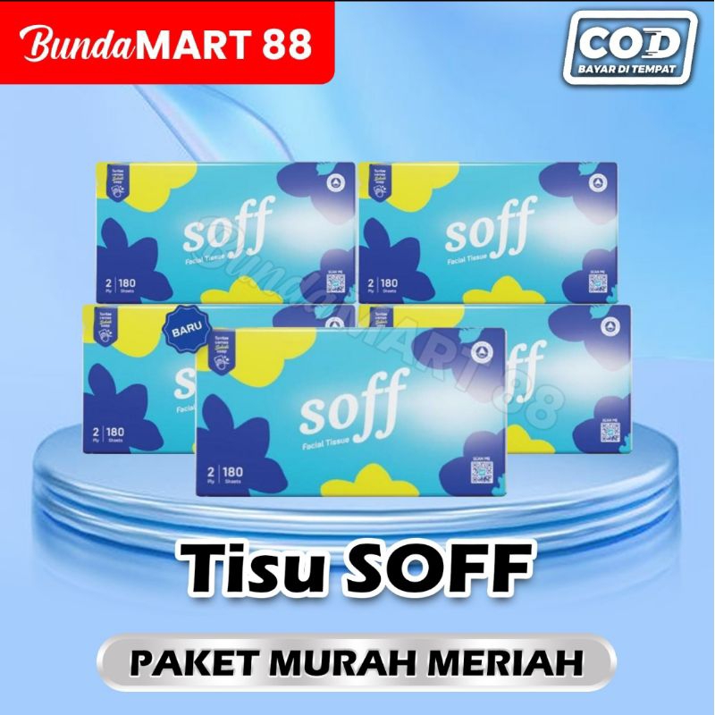 Jual Tissu Soff Isi 6pcs 180s Tissu Berkualitas Tisu Wajah 2ply ...