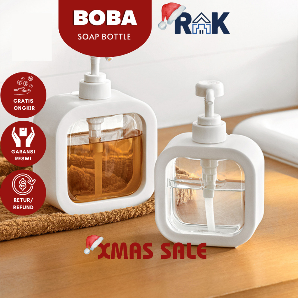 Jual RAK - BOBA Botol Sabun Tempat Sabun Soap Dispenser Botol Refill ...