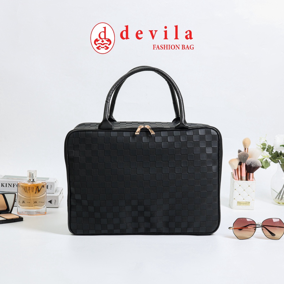 Jual 41 DVLA LUXURY BLACK BOXES WATERPROOF TRAVEL BAG MEDIUM SIZE - Tas ...