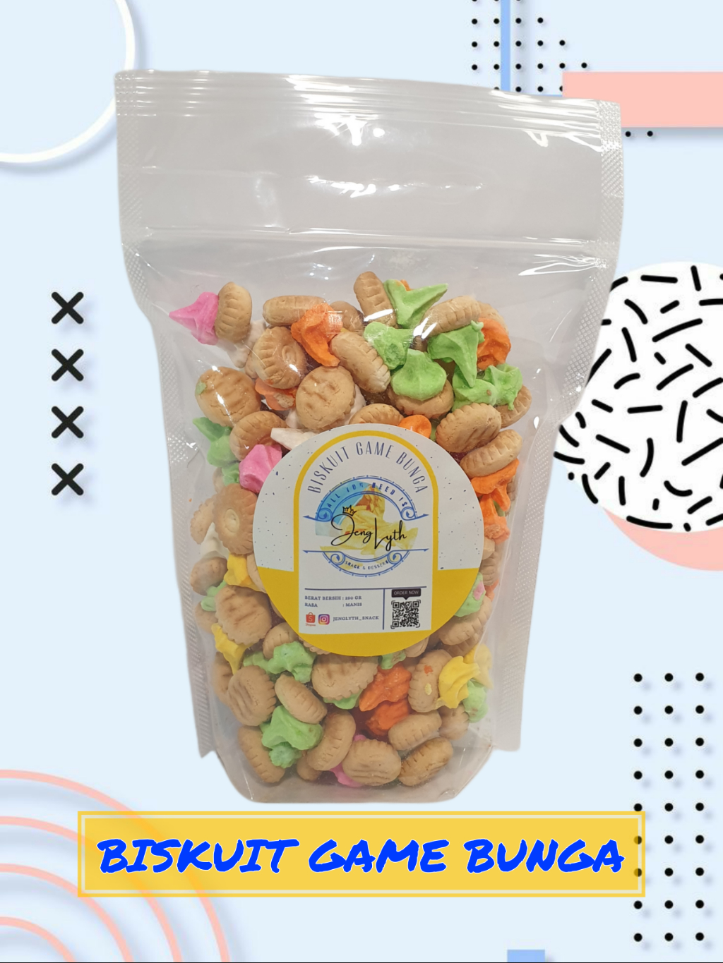 Jual Biskuit Game Bunga Rose Game Biscuit Manis Renyah Snack Makanan ...