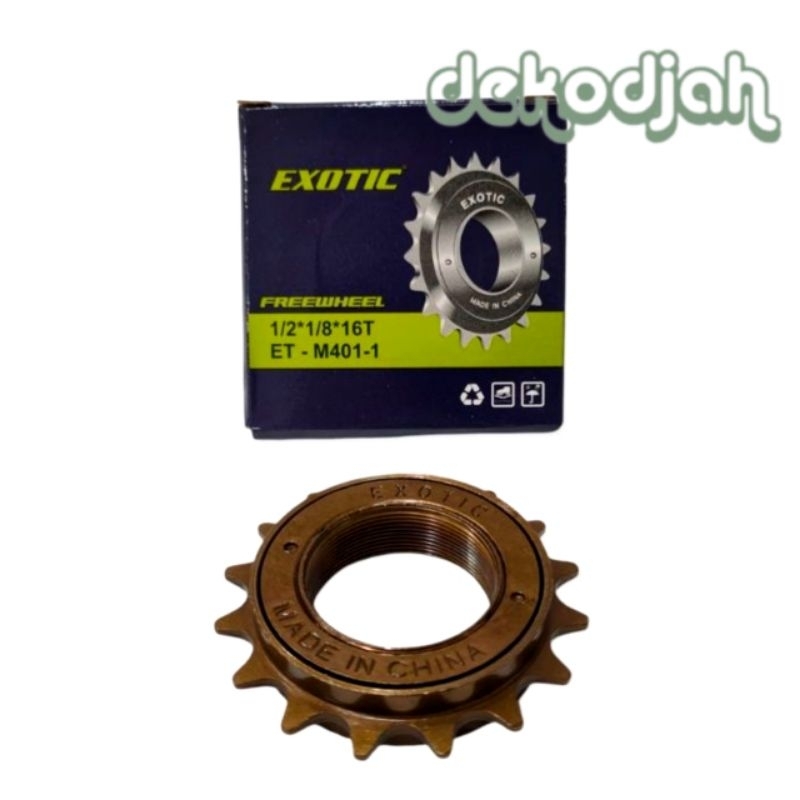 Jual GIR BELAKANG / FREEWHEEL SEPEDA BMX / MINI 16T - 18T SINGLE SPEED EXOTIC | Shopee Indonesia