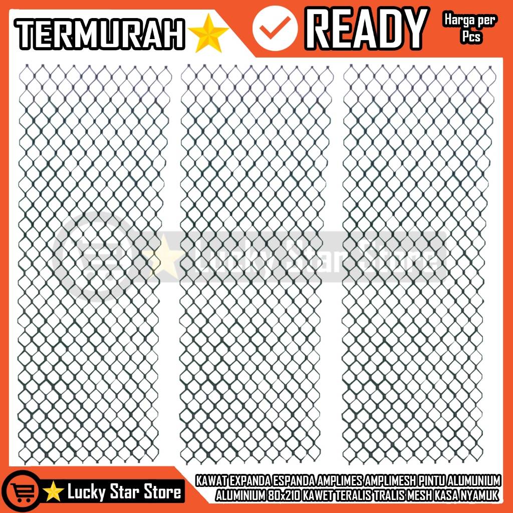 Jual Kawat Expanda Tralis Mesh Alumunium 80x210 Amplimes Amplimesh Pintu Espanda Aluminium Kawet ...