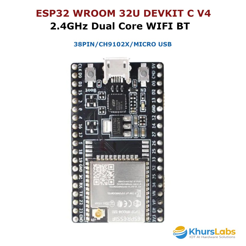 Jual ESP32 DevKitC V4 ESP 32 WROOM 32U 32D Development Board IOT | Shopee Indonesia