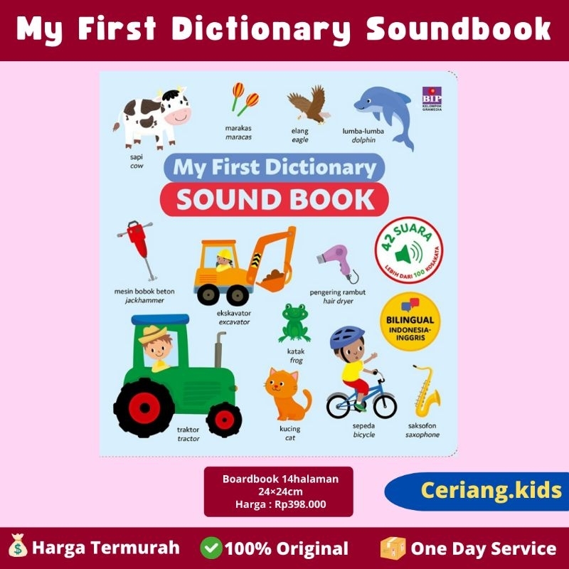 Jual My First Dictionary Sound Book | Shopee Indonesia