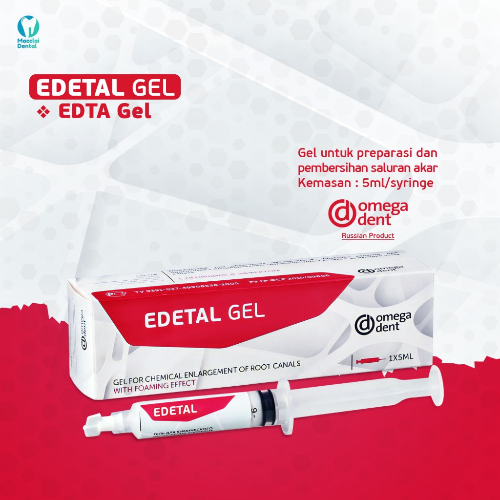 Jual DENTAL EDTA GEL ENDODONTIC GEL EDETAL GEL PREPARATION CLEANING ...
