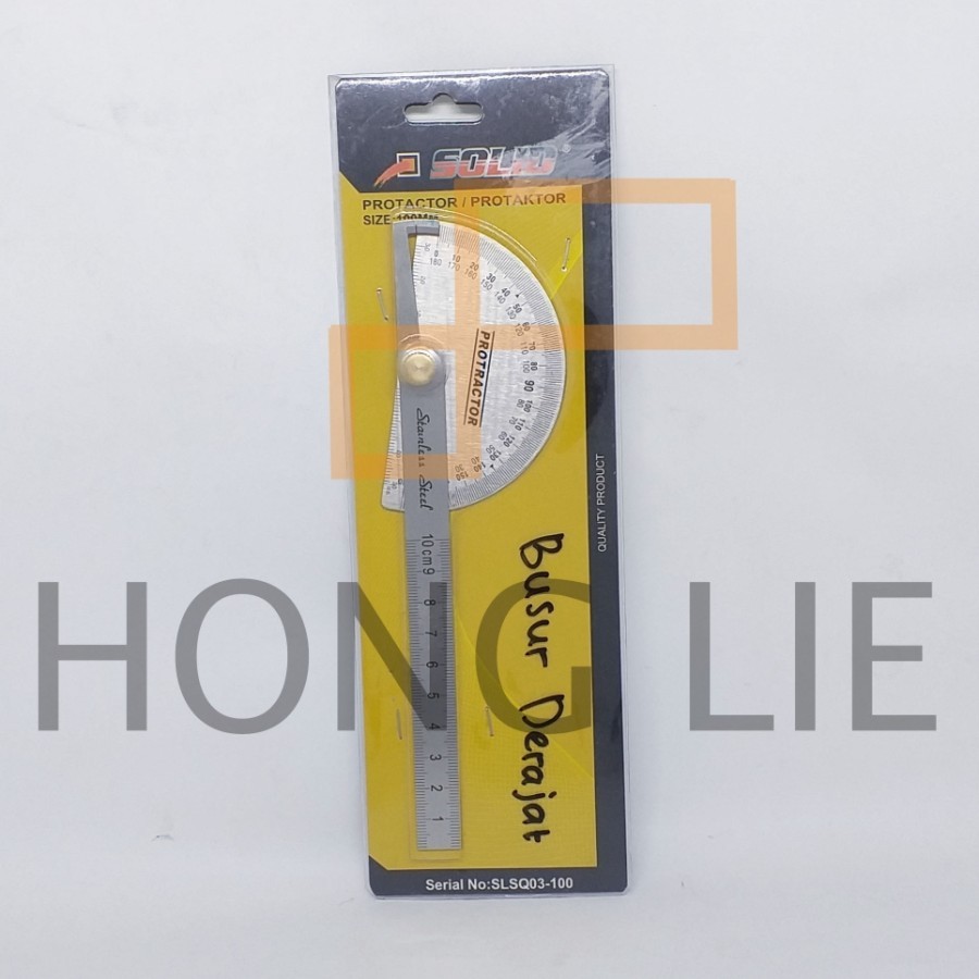 Jual Solid Busur Derajat / Protactor Penggaris Stainless | Shopee Indonesia