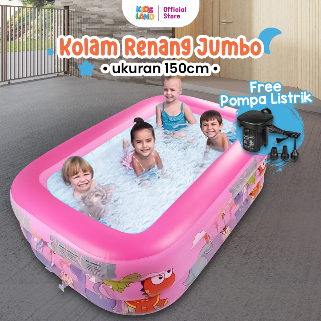 Jual KIDS LAND SplashyBaby Kolam Renang Jumbo 150CM Kolam Mandi Anak ...