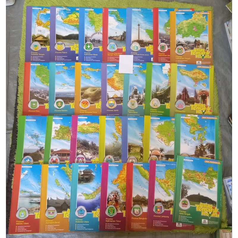 Jual BUKU PETA DAN ATLAS TEMATIK PROVINSI JAWA TIMUR BARAT TENGAH ...