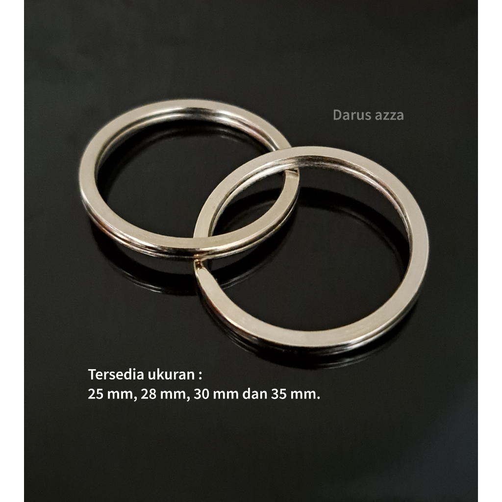 Jual Ring gantungan kunci / ring gepeng / ring pipih / ukuran lengkap ...