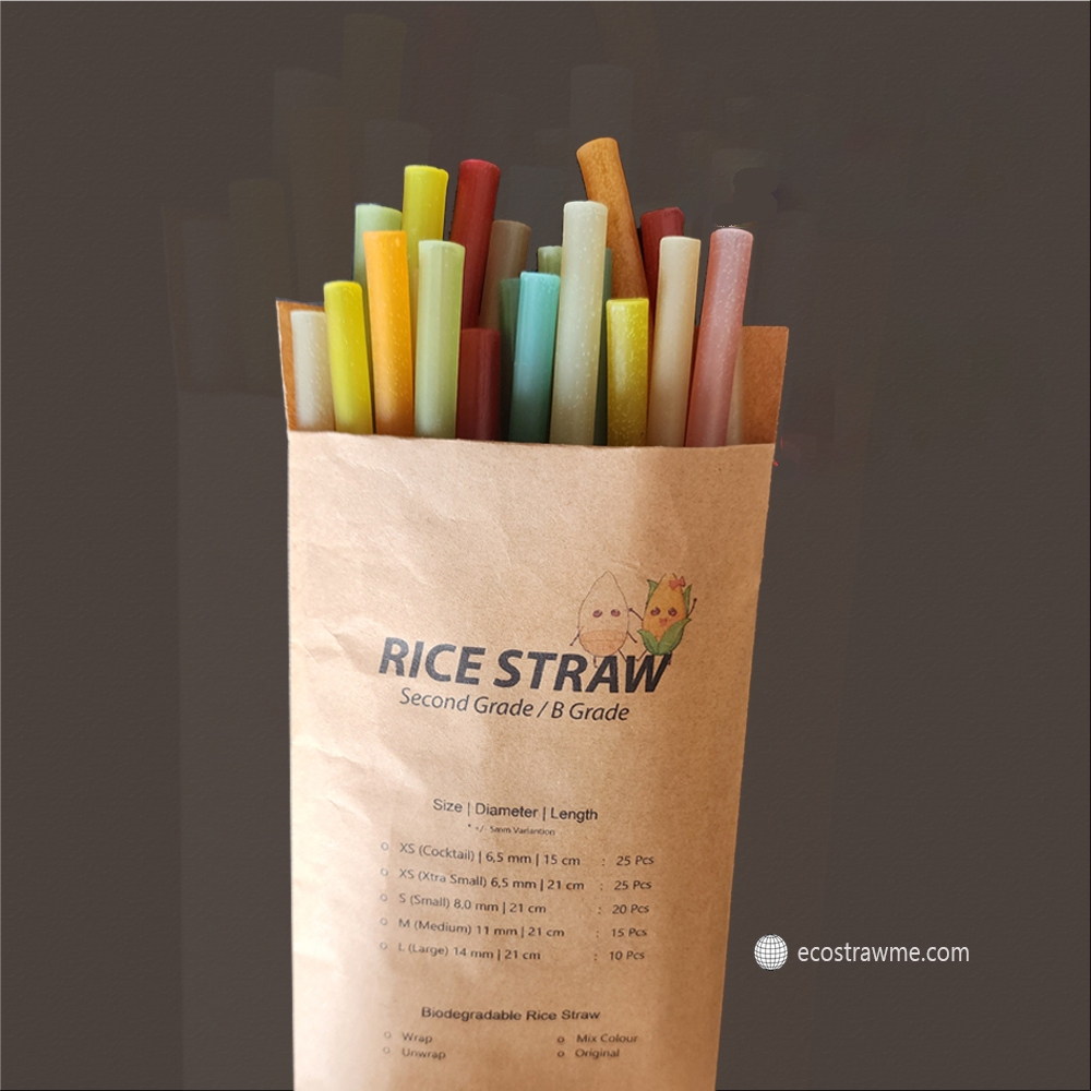 Jual Sedotan Beras Grade B / Rice Straw Grade B - in Amplop Size (CT ...