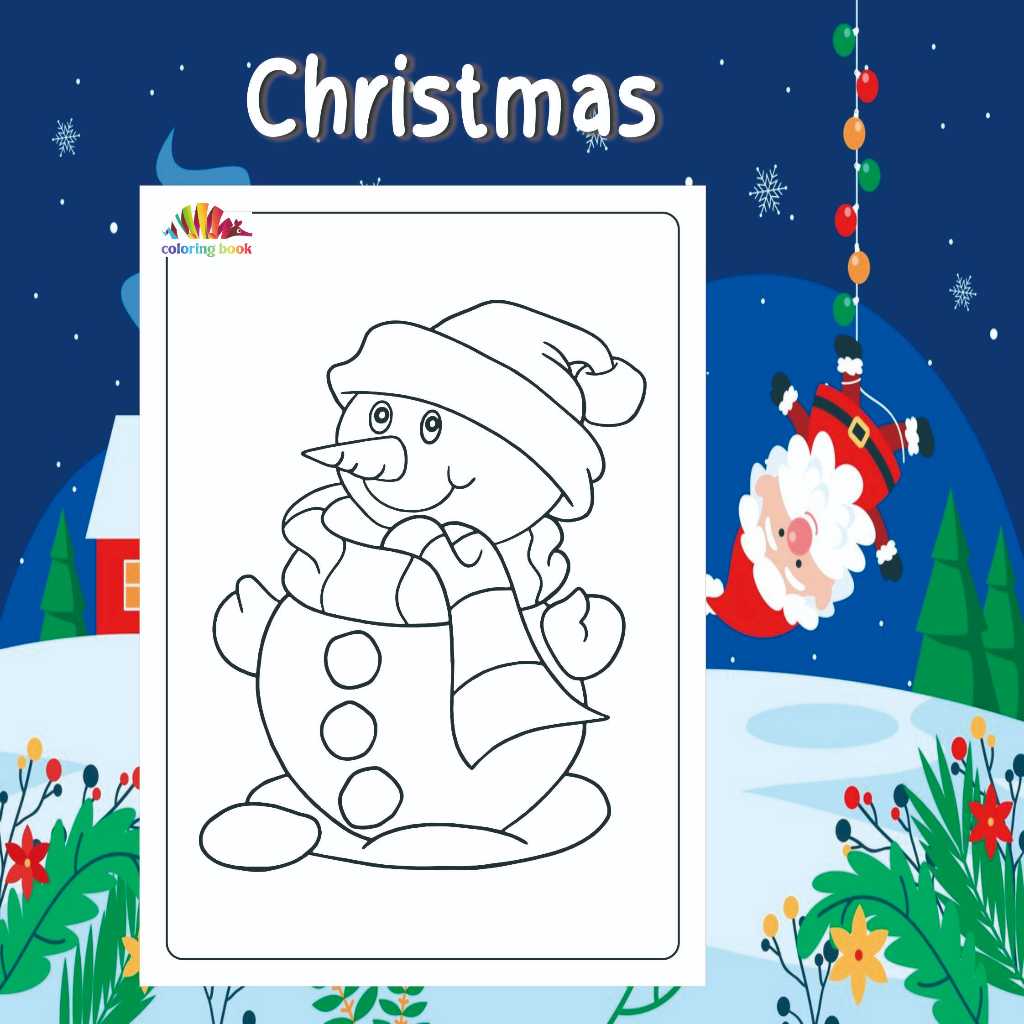 Jual KERTAS MEWARNAI / COLORING / KERTAS GAMBAR / CHRISTMAS B / KERTAS ...