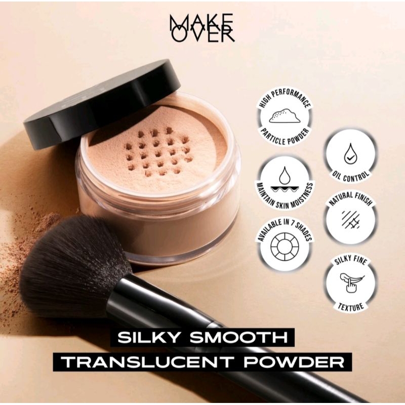 Jual MAKE OVER silky smooth translucent powder bedak tabur | Shopee ...