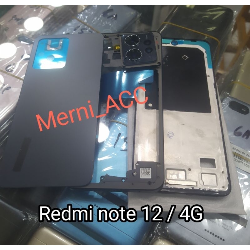 Jual kessing hausing fullset frame lcd Xiaomi Redmi note 12 / 4G ...