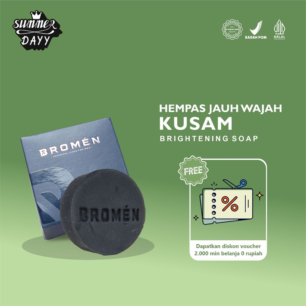 Jual Sabun Muka Cowok Bromen Skincare Pria Anti Ribet Mencerahkan Dan ...