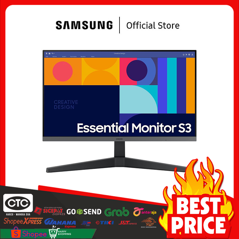 Jual Monitor LED Samsung S24C330/LS24C330 - Full HD 24" Inch | Shopee ...