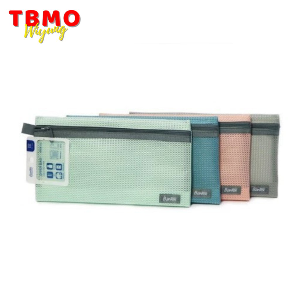Jual TBMO Bantex Zipper Storage Pouch Cheque Handbag Pencil Case 8108 ...
