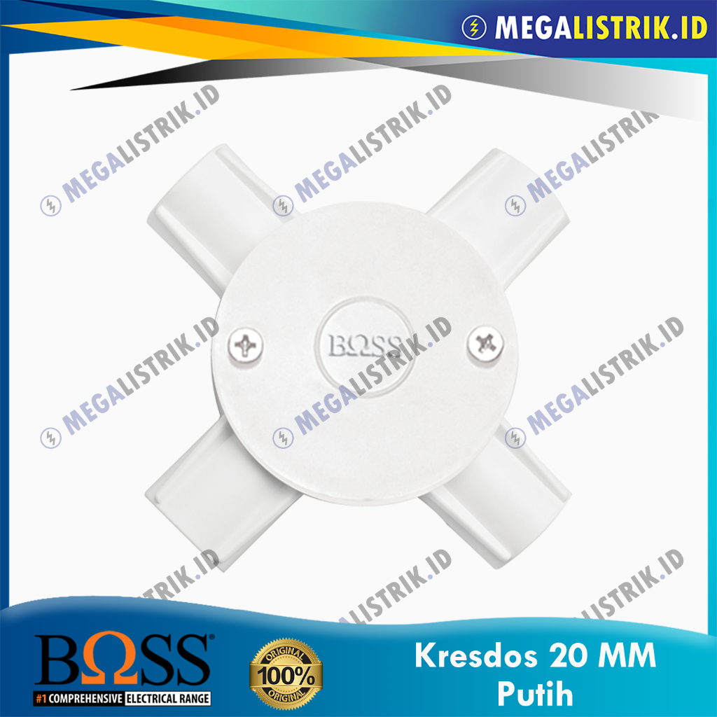 Jual BOSS KRESDOS 20MM PUTIH B240/20/4 / KRESDUS CABANG 4 20 MM WHITE ...