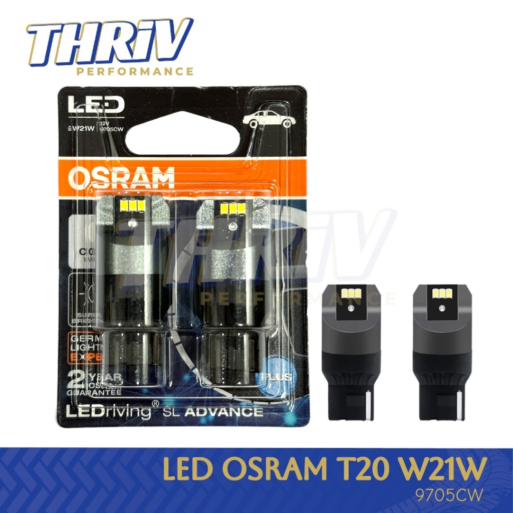 Jual LED Osram T20 7440 W21W 9705CW 6000K Cool White Lampu Mobil ...