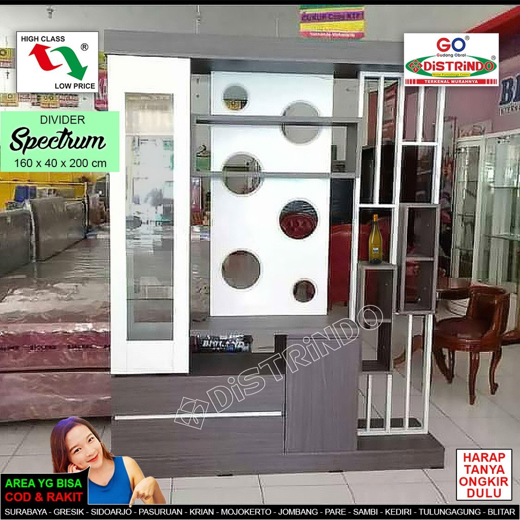Jual DISTRINDO Divider Minimalis Bufet Penyekat Ruangan | Shopee Indonesia
