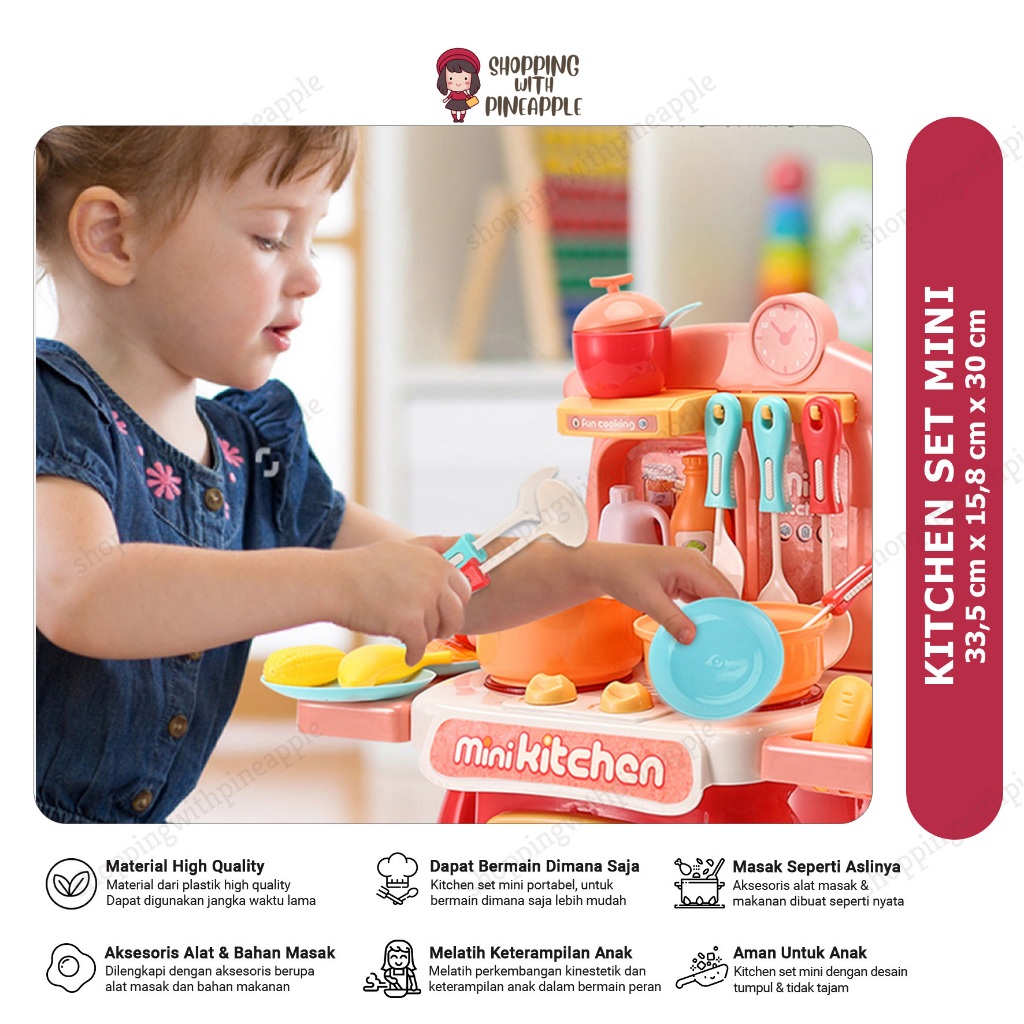 Jual SWP - Kitchen Set Mini 889 / Mainan Masak - Masakan Anak Mini ...