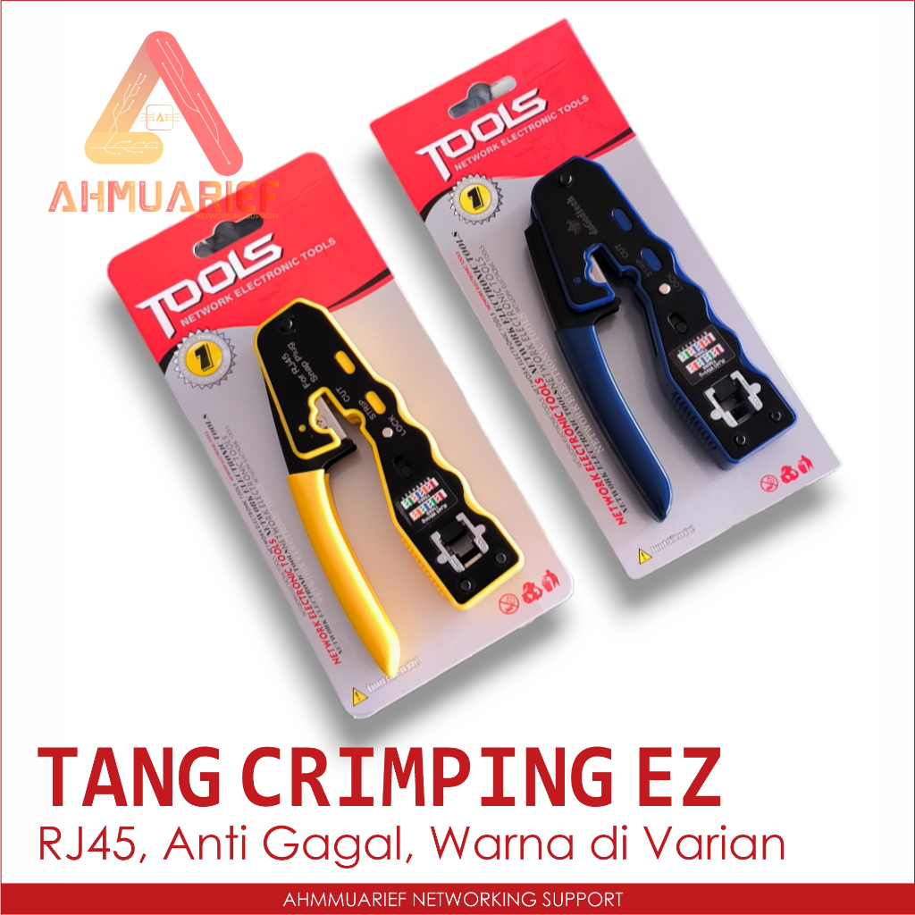 Jual TANG CRIMPING KRIMPING TOOL SUPPORT EZ ANTI GAGAL CAT6 RJ45 TANG ...