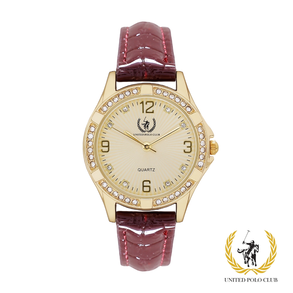 Jual UNITED POLO CLUB Jam Tangan Wanita Kulit Original L-8003L | Shopee ...