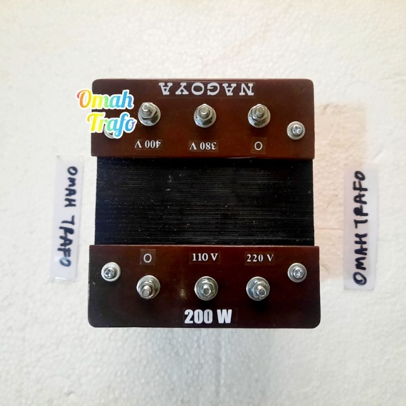 Jual trafo step up down travo auto 200 watt 380 400v / 110 220v ...