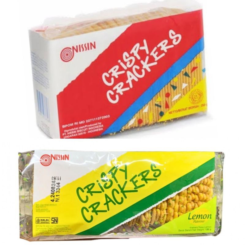 Jual Nissin Crispy Cracker 250gr dan Nissin Crispy Crackers Lemon ...