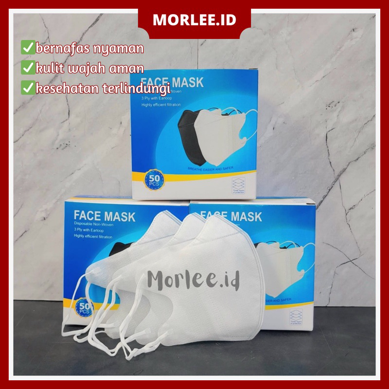 Jual MASKER DUCKBILL IMPOR 3PLY DEWASA EARLOOP ISI 50 PCS FACEMASK ...