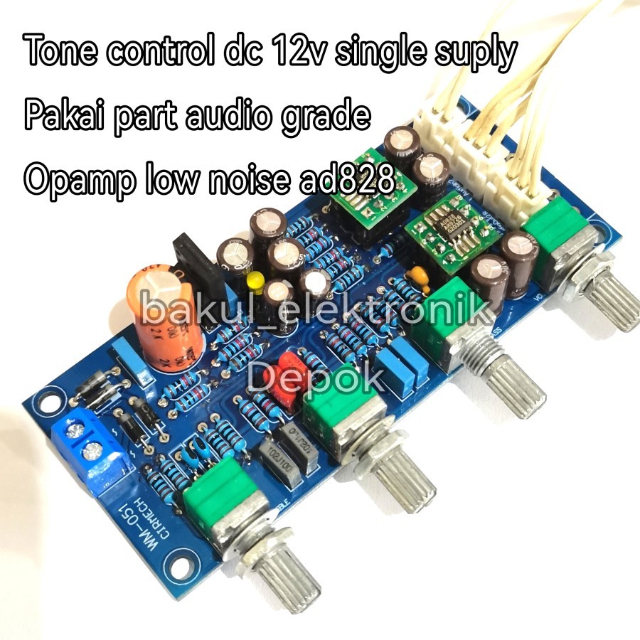 Jual kit tone control 12v dc stereo ad828 | Shopee Indonesia