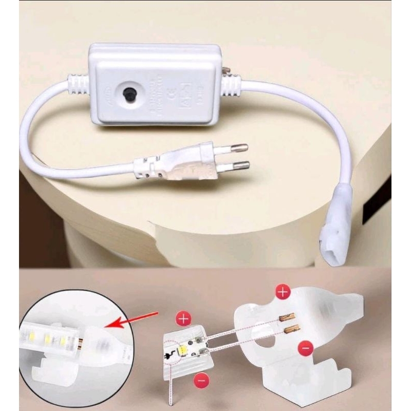 Jual Socket adaptor LED strip RGB model jepit 3528 - 5050 / kabel ...