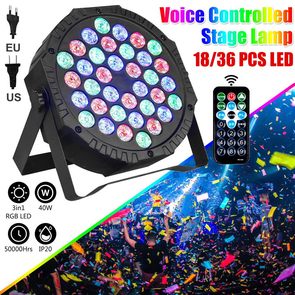 Jual Lampu Par Led Panggung Disco 36 Watt RGB Lampu Sorot Panggung ...