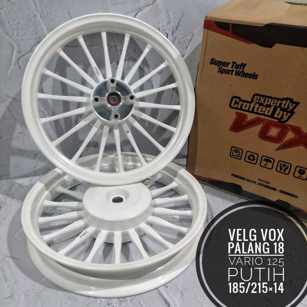 Jual Velg Racing VOX Palang 18 Vario125/150 Gold Hitam putih | Shopee ...