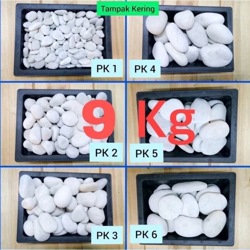 Jual Batu Putih Kupang 9-10 kg./ Batu putih koral/ Batu Putih Taman ...