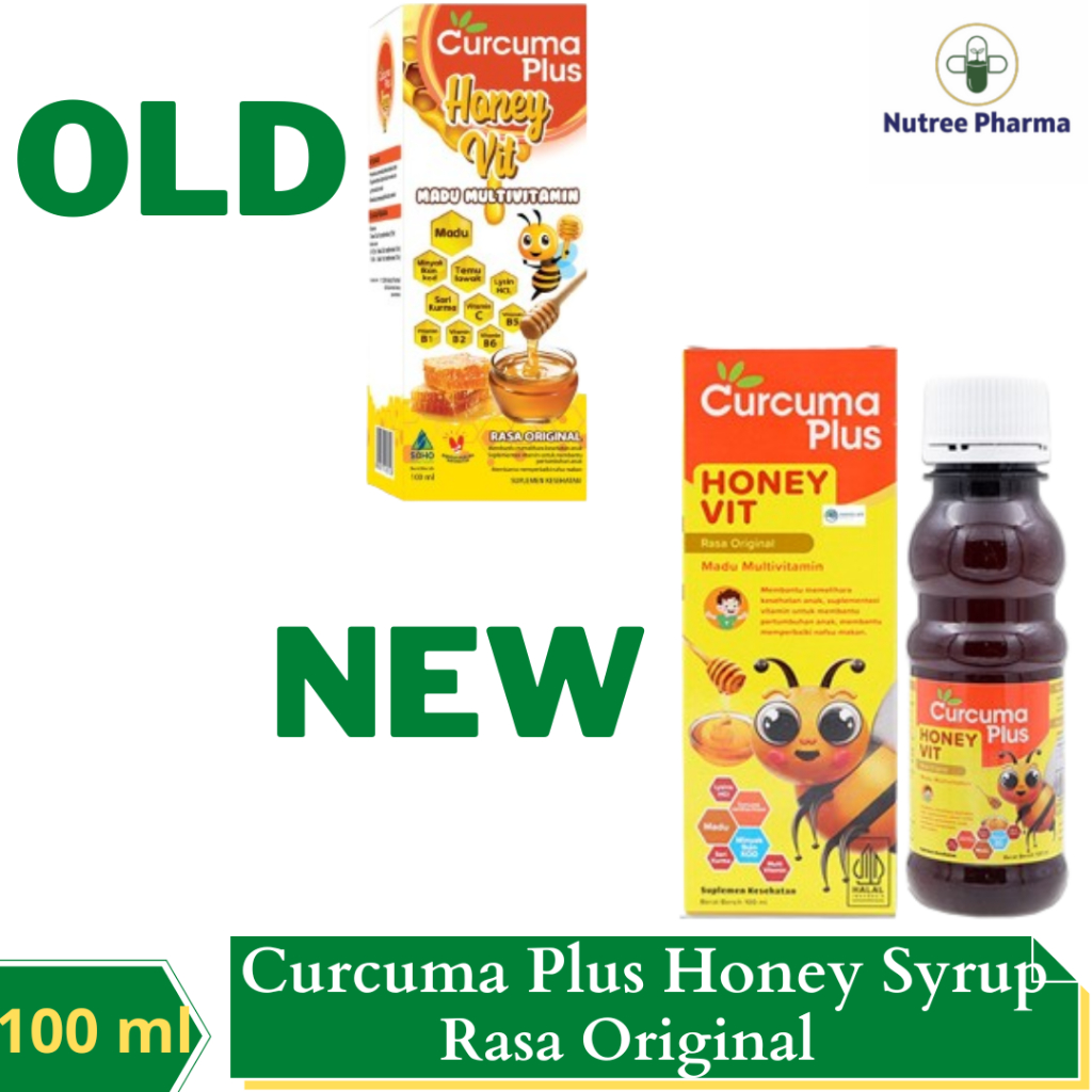 Jual ⚡MURAH & DIJAMIN ORI⚡ Curcuma Plus Honey Vit Syrup Rasa Original ...