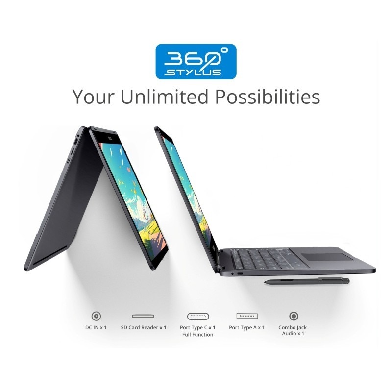 Jual Laptop Flip 2in1 Advan 360 Stylus Tablet Touchscreen i5 1035G7 8GB ...