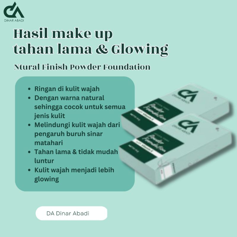 Jual DA Dinar Abadi Natural Finish Powder Foundation ( Bedak basah ...