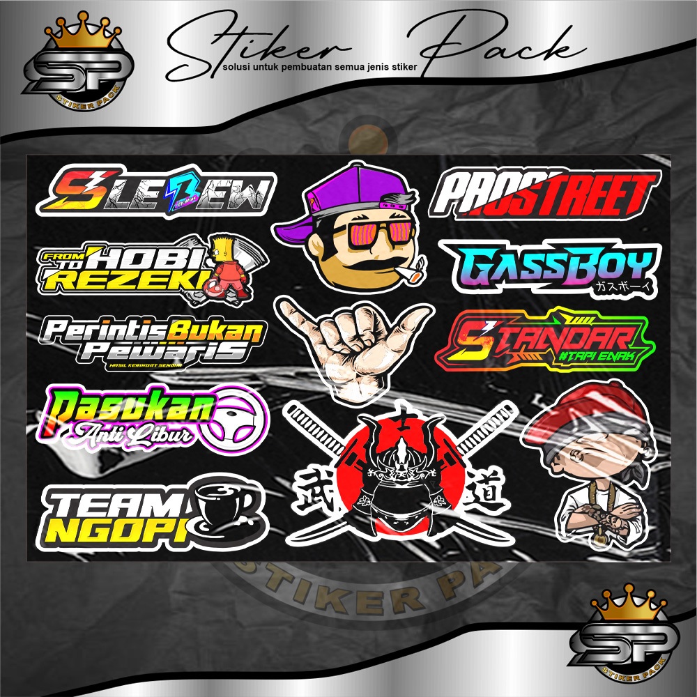 Jual STIKER PACK SLEBEW DAN GAMBAR SERTA KATA KATA VIRAL STIKER PACK ...