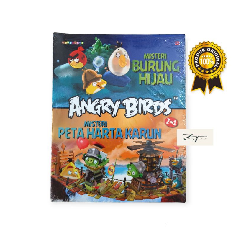 Jual BUKU ANAK / CERITA ANAK / ANGRY BIRDS 2 IN 1 MISTERI BURUNG HIJAU ...