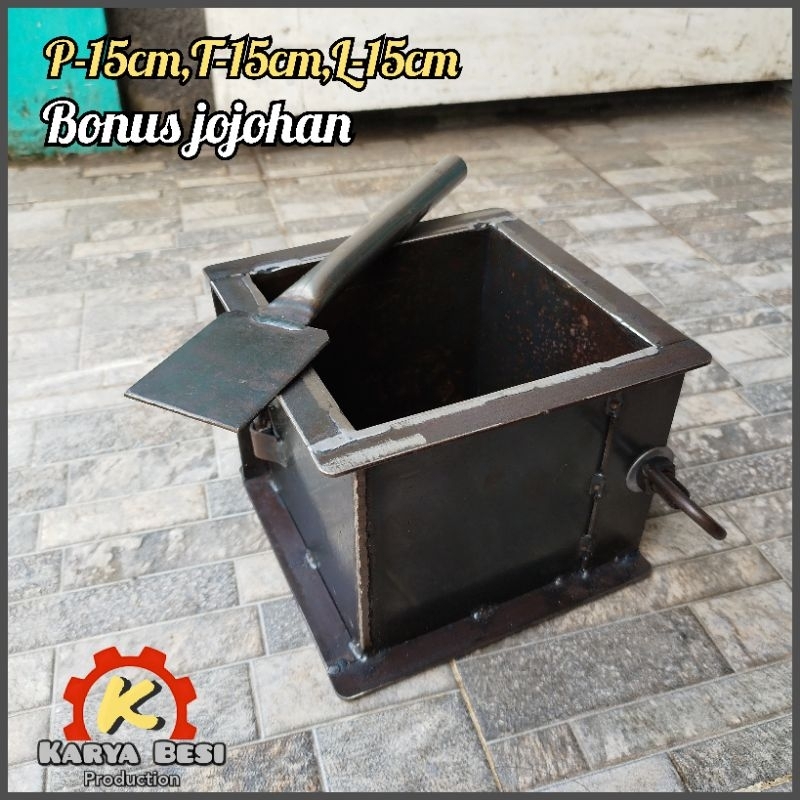 Jual Cetakan kubus beton//15x15x15cm full besi//Uji kualitas cor beton ...
