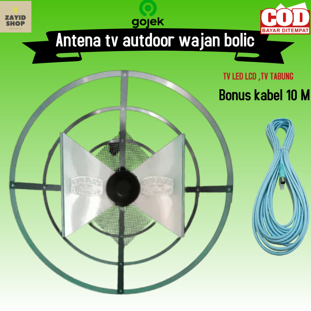 Jual Antena TV Wajan Bolic Kualitas Super LED LCD TV Tabung Indoor dan ...