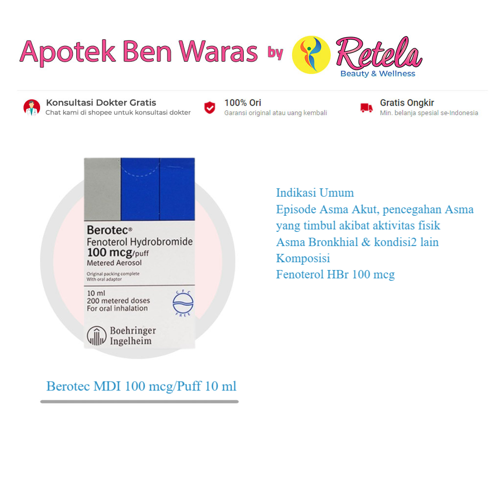 Jual Berotec 100MCG Inhaler / MDI 100 mcg/Puff 10 ml / Fenoterol / Asma ...