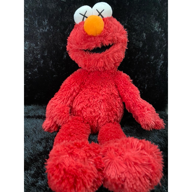Jual Boneka Karakter Elmo x Kaws Sesame Street size 55cm Original ...