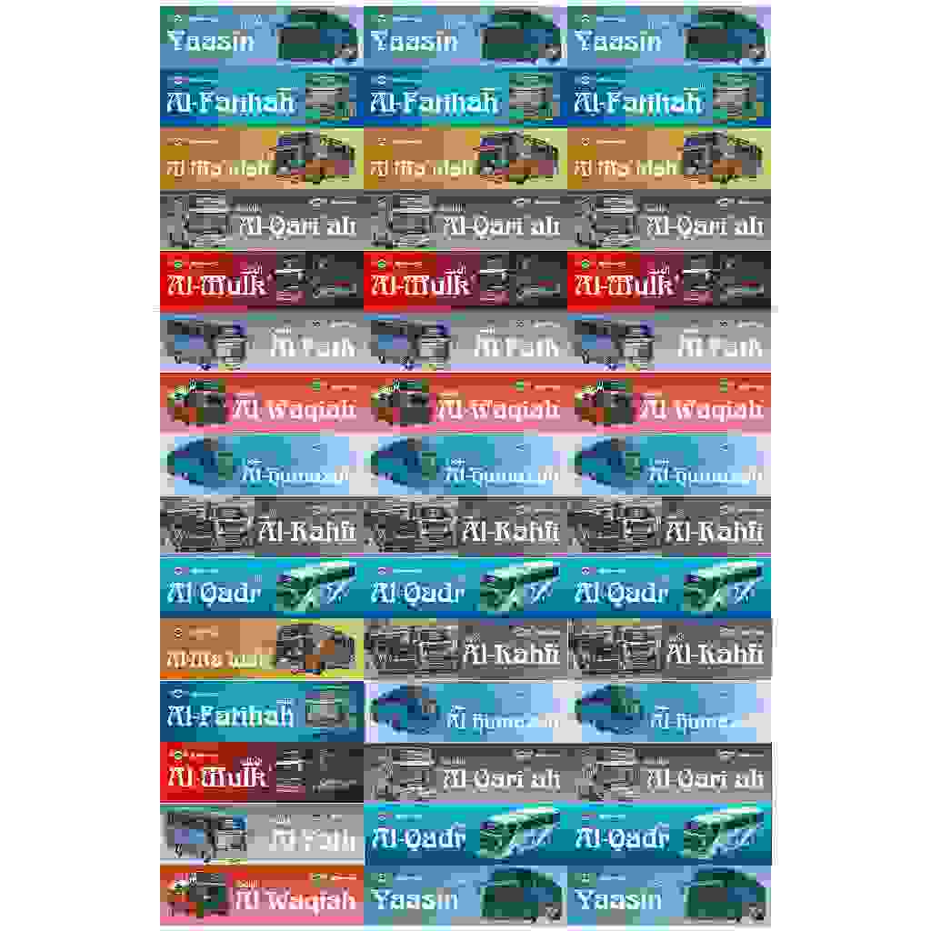 Jual STICKER BUS PO.KALEBAS CAMPUR 1 Lembar Isi 45 kotak, STICKER BUS ...