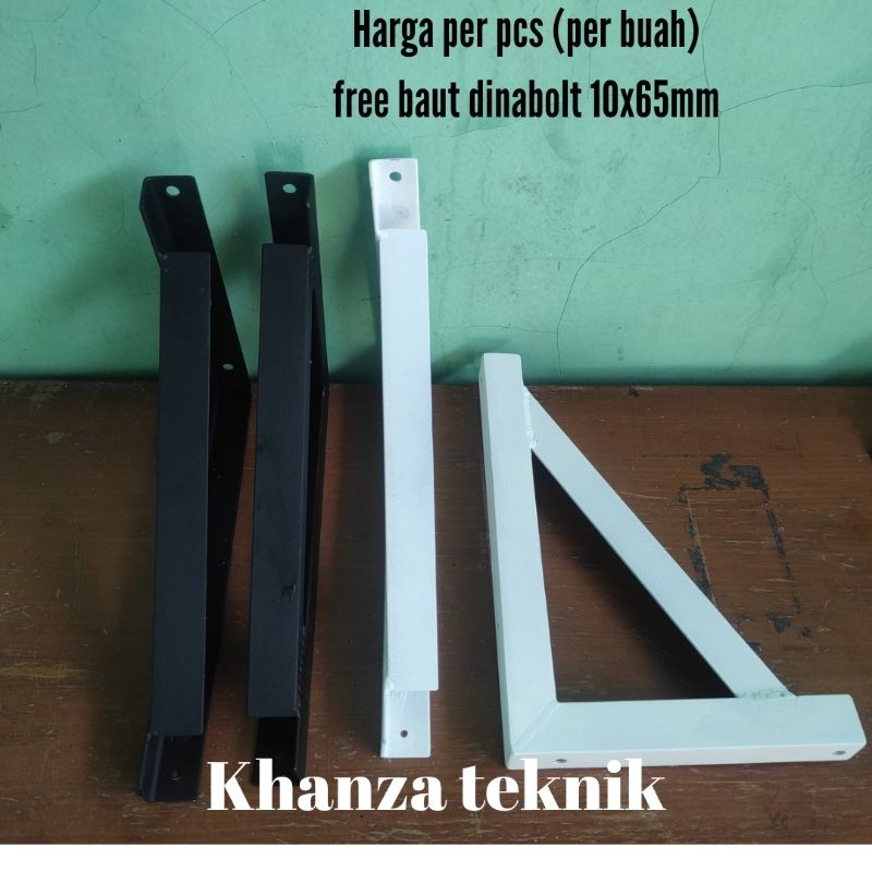 Jual besi siku ambalan papan rak dinding beban berat | Shopee Indonesia