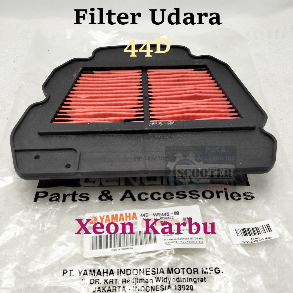 Jual Filter Udara 44D YAMAHA XEON KARBU SARINGAN UDARA KUALITAS ...