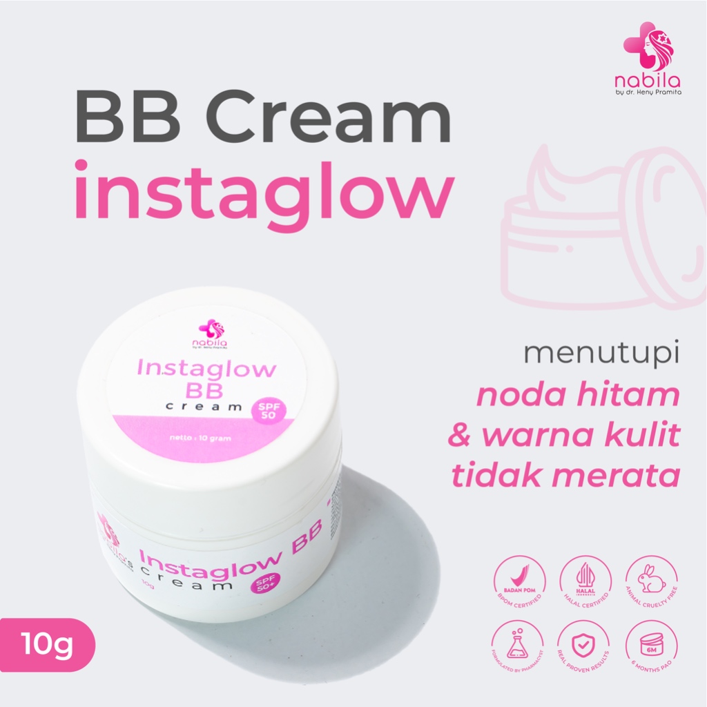 Jual INSTAGLOW BB CREAM SPF 50 | NABILA | NABILA SKINCARE ...