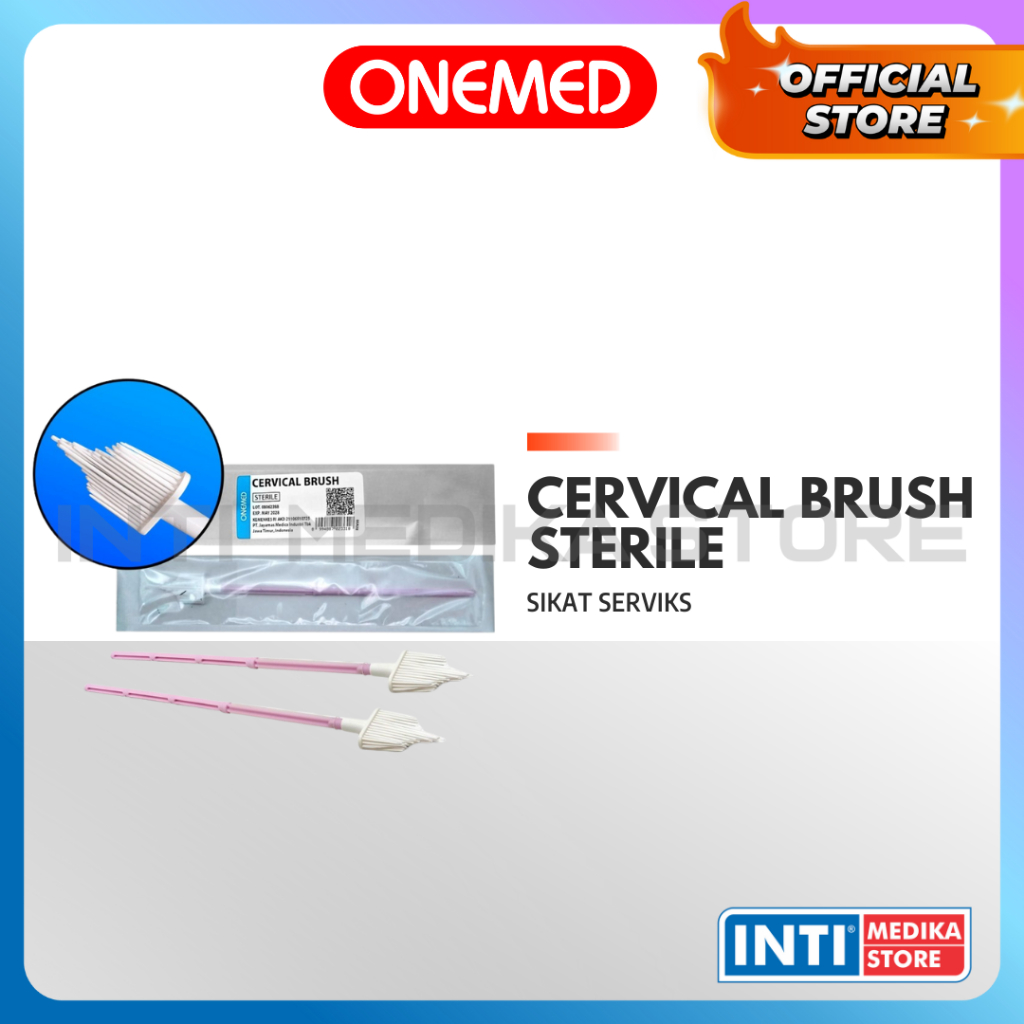 Jual ONEMED - Cervical Brush Sterile | Sikat Serviks Sample Rahim Pap ...